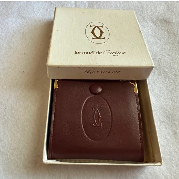 Cartier | Bags | Cartier Coin Pouch Worginal Box Dust Cloth Unisex ...